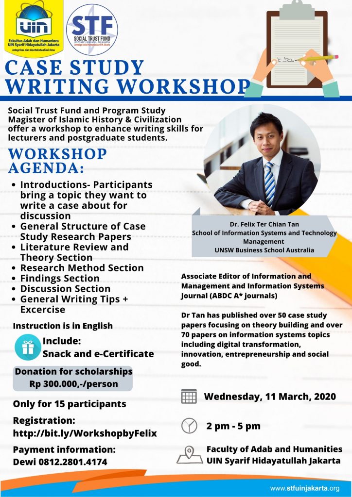 Case Study Writing Workshop | STF UIN Jakarta
