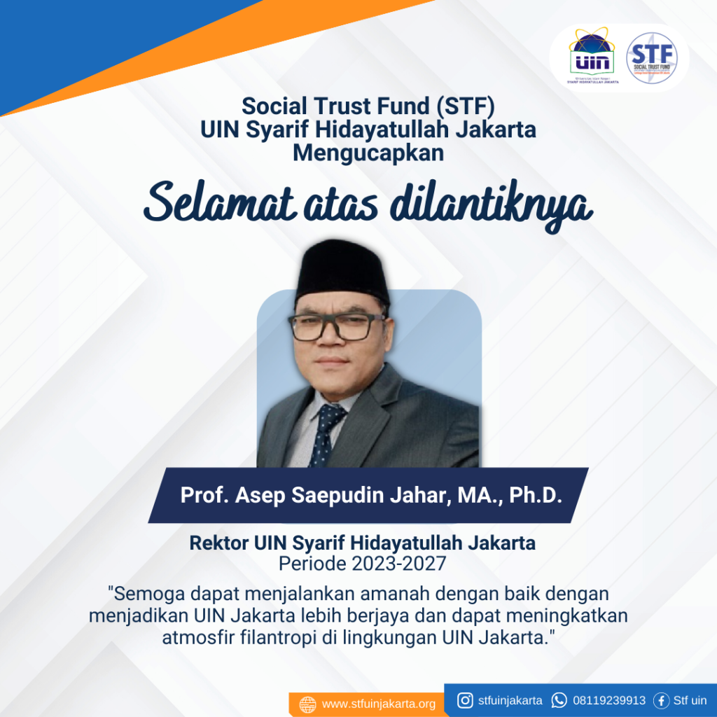 Selamat atas dilantiknya Rektor UIN Jakarta Periode 2023-2027 | STF UIN ...